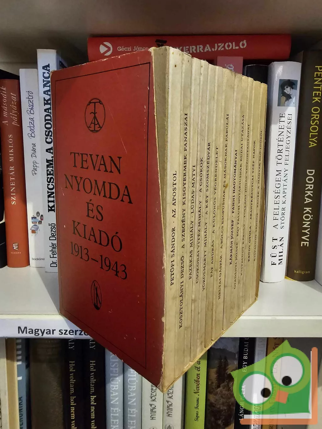 Tevan Nyomda és Kiadó 1913-1943 (12 magyar szépíró műve 12 k